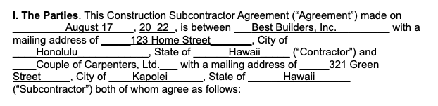 Understanding Construction Subcontract Agreements with a Free Template ...