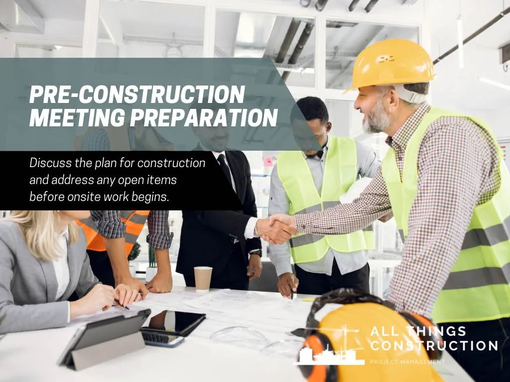 A Project Managers Take on the Pre-Construction Meeting