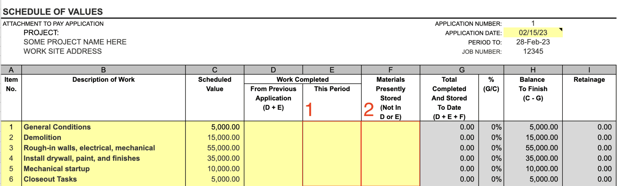 What is a Schedule of Values in Construction?